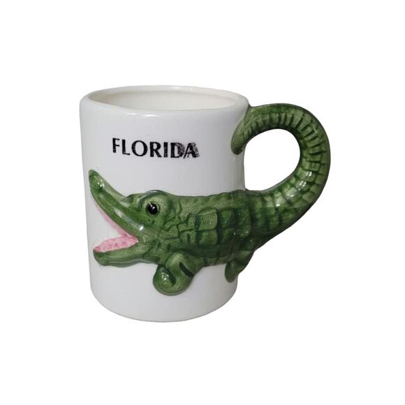 Unbranded | Dining | Vintage Florida Alligator Mug 3d Gator Handle ...